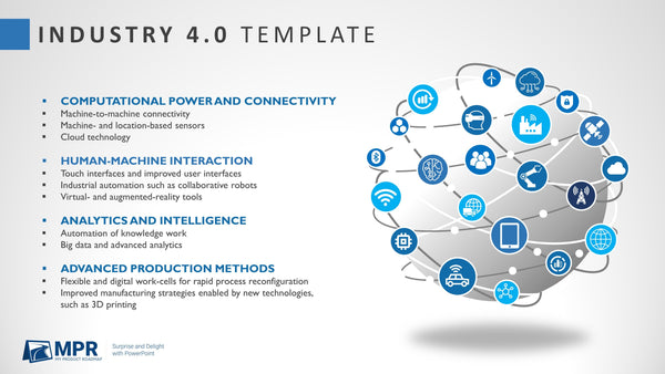 Connectivity Infographic | Industry 4.0 Templates | My Product Roadmap