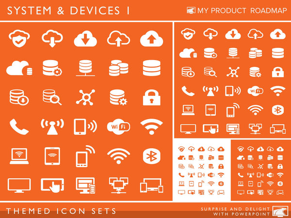 Systems & Devices | PowerPoint Icon Sets | My Product Roadmap