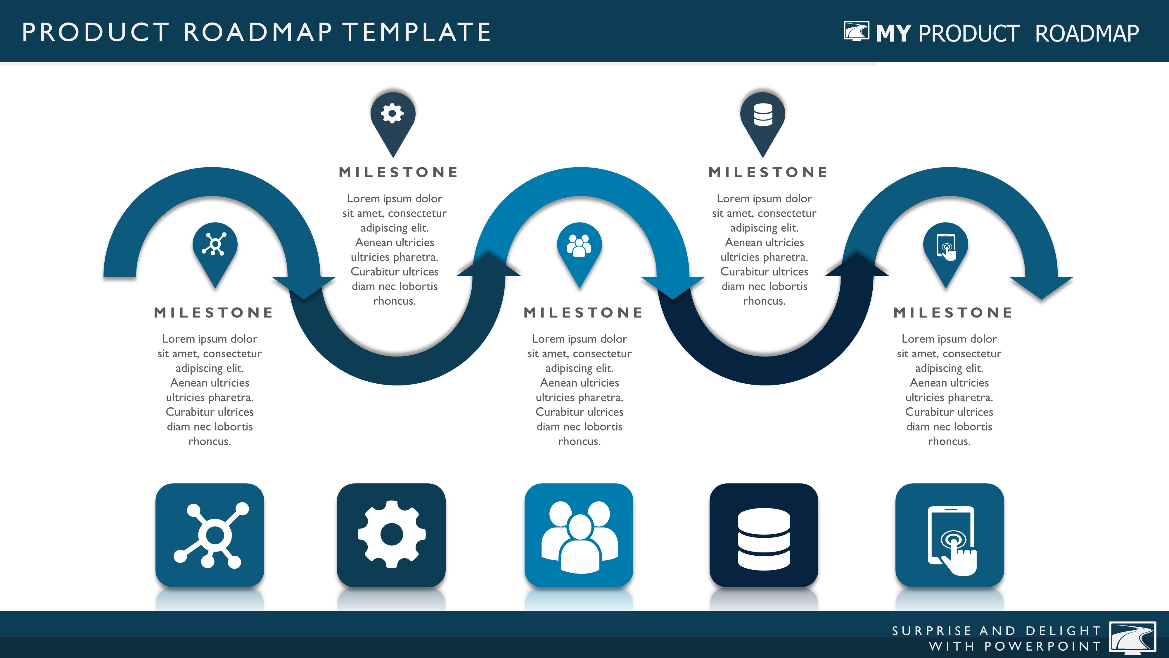 5 Phase Product Plan Timeline | Product Roadmap Templates ...