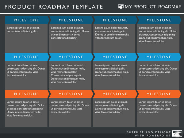 6 Phase Software Roadmap | Product Roadmap Templates &VerticalSeparator ...