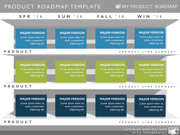 4 Phase Product Strategy | Product Roadmap Templates &VerticalSeparator ...