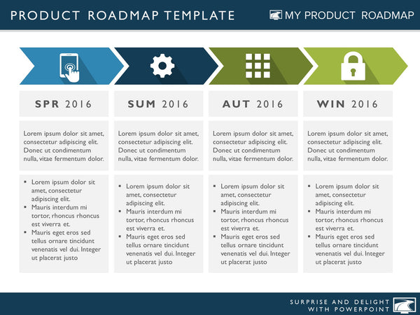 4 Phase Business Strategy | Product Roadmap Templates ...