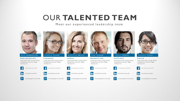 Meet The Team | Layout Templates | My Product Roadmap