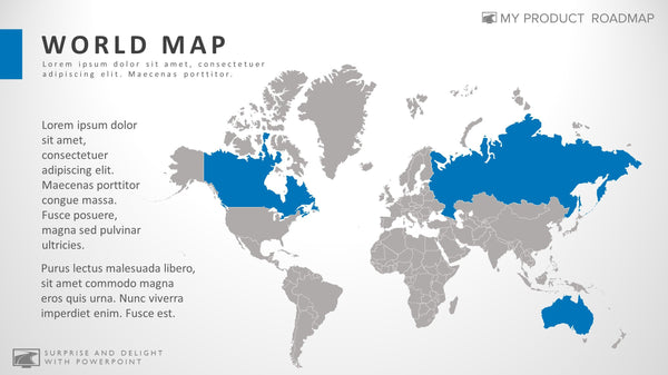 Whole World | World Map Templates | My Product Roadmap